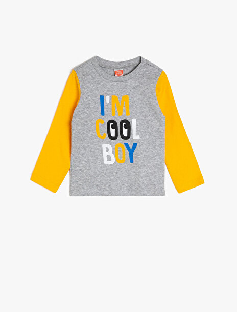 Koton Erkek Çocuk Yazılı Baskılı T-Shirt