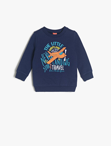 Koton Erkek Çocuk Yazılı Baskılı Sweatshirt