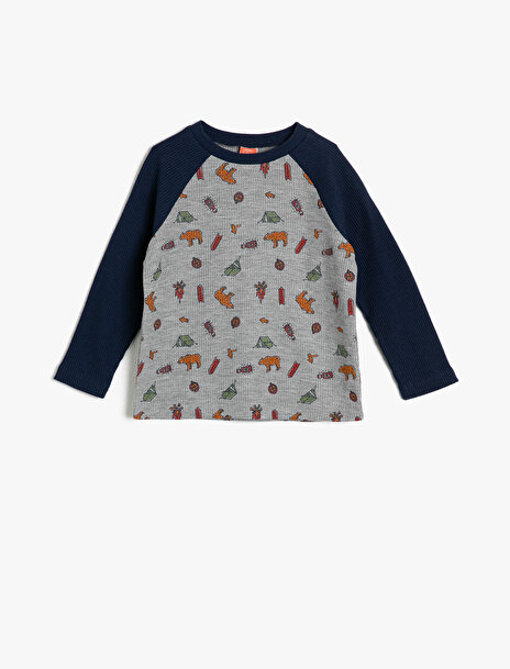 Koton Erkek Çocuk Desenli T-Shirt