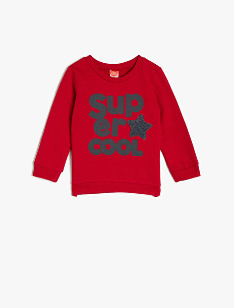 Koton Erkek Çocuk Yazılı Baskılı Sweatshirt