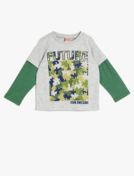 Koton Erkek Çocuk Yazılı Baskılı T-Shirt