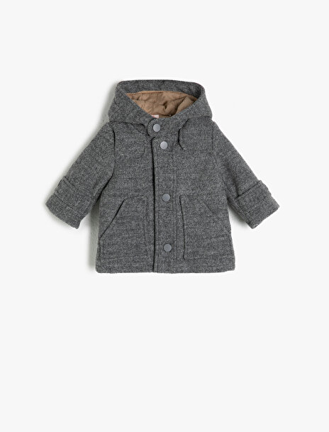 Koton Erkek Çocuk Kapüşonlu Kaban