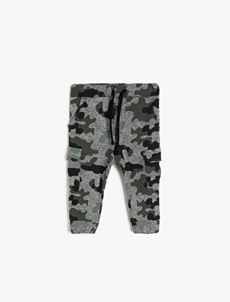 Koton Erkek Çocuk Kamuflaj Desenli Eşofman Altı