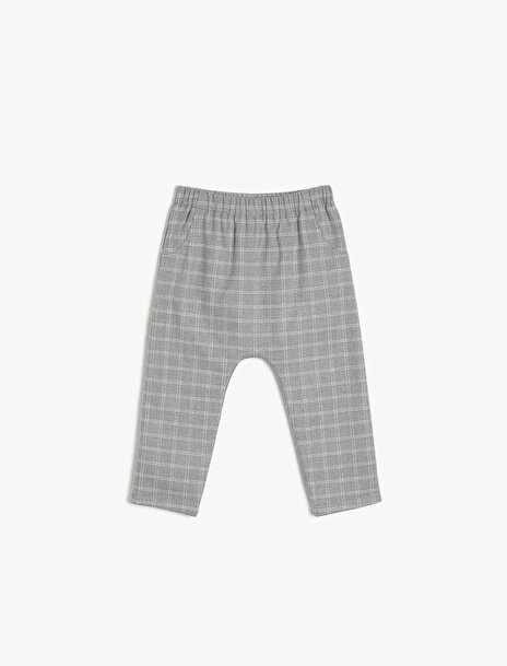 Koton Erkek Çocuk Kareli Pantolon