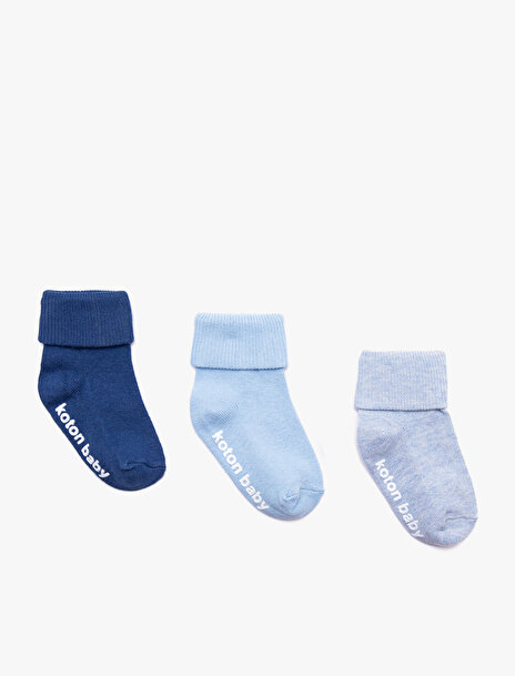 Koton Erkek Çocuk Erkek Bebek 3'lü Çorap Koton Erkek Çocuk Erkek Bebek 3'lü Çorap