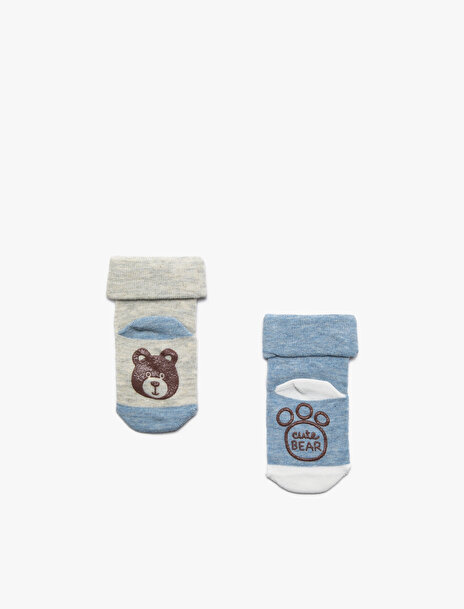 Koton Erkek Çocuk Erkek Bebek 2'li Çorap Koton Erkek Çocuk Erkek Bebek 2'li Çorap