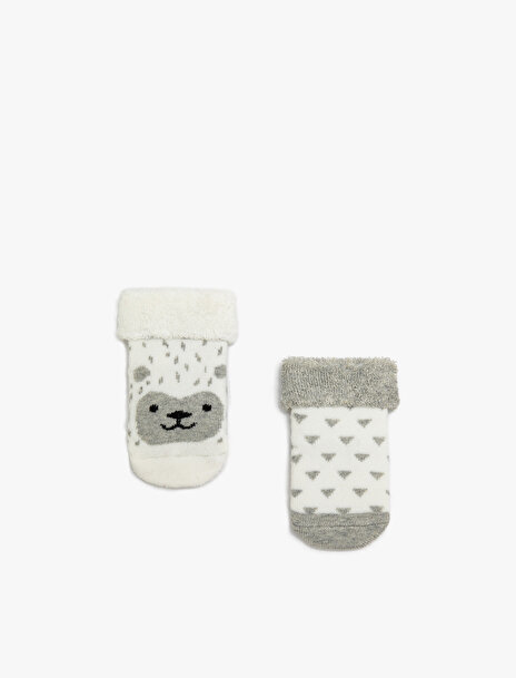 Koton Erkek Çocuk Erkek Bebek 2'li Çorap Koton Erkek Çocuk Erkek Bebek 2'li Çorap