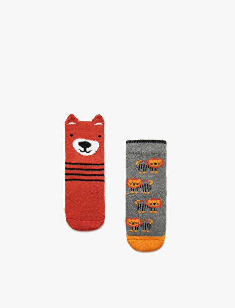 Koton Erkek Çocuk Erkek Bebek 2'li Çorap Koton Erkek Çocuk Erkek Bebek 2'li Çorap