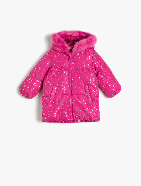 Koton Kız Çocuk Kapüşonlu Şişme Kaban