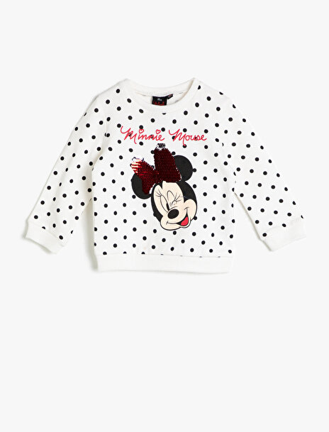 Koton Kız Çocuk Minnie By Koton Sweatshirt