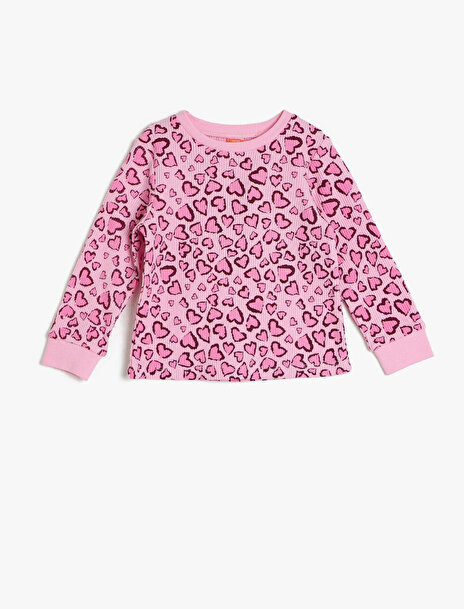 Koton Kız Çocuk Leopar Desenli T-Shirt