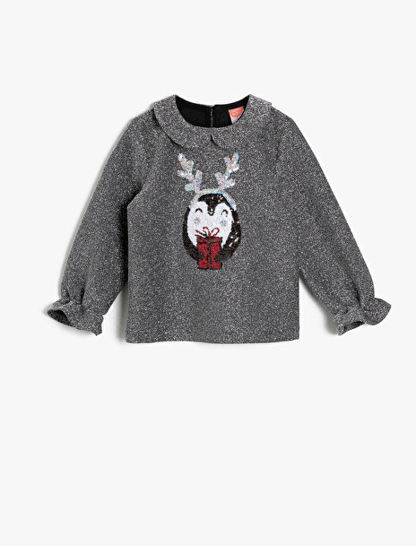 Koton Kız Çocuk Baskılı Sweathirt