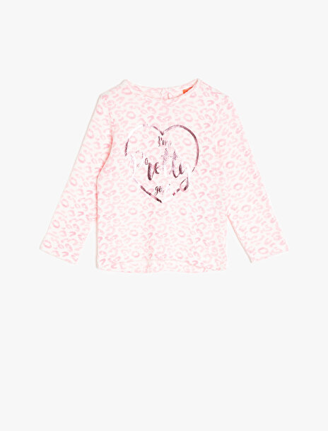 Koton Kız Çocuk Yazılı Baskılı T-Shirt