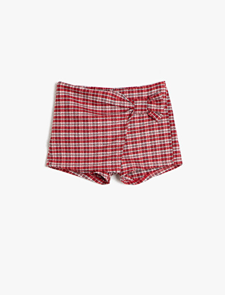 Koton Kız Çocuk Kareli Şort Etek