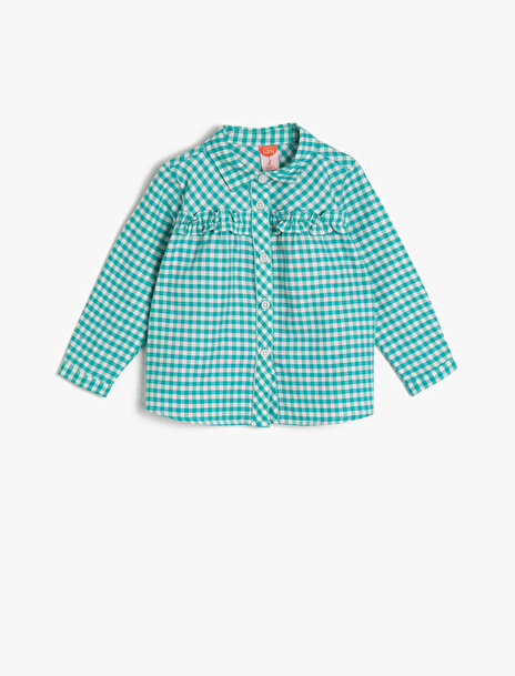 Koton Kız Çocuk Kareli Gömlek