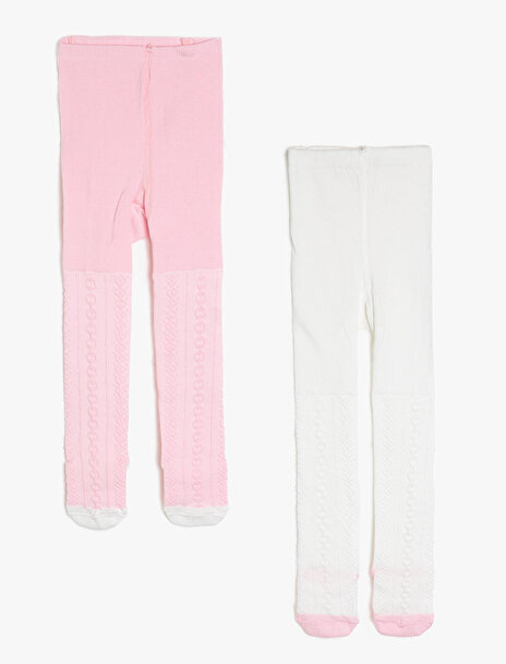 Koton Kız Çocuk 2'li Külotlu Çorap