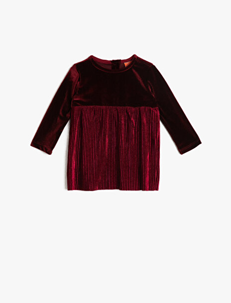 Koton Kız Çocuk Kadife Elbise