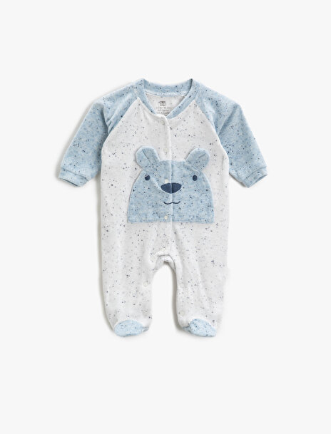 Koton Erkek Çocuk Bibaby Tulum Bisiklet Yaka Uzun Kollu Pamuklu İşlemeli Koton Erkek Çocuk Bibaby Tulum Bisiklet Yaka Uzun Kollu Pamuklu İşlemeli