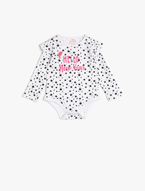 Koton Kız Çocuk Baskılı Çıtçıtlı Zıbın