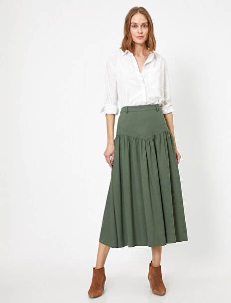 Koton Kadın Dizaltı Etek