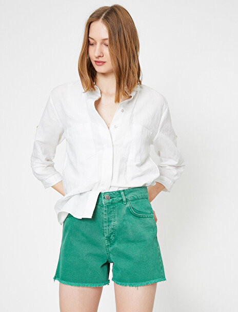 Koton Kadın Cep Detaylı Şort