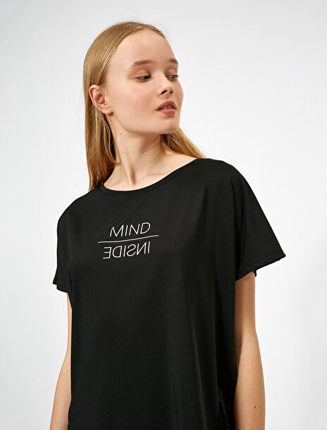 Koton Kadın Yazılı Baskılı T-Shirt