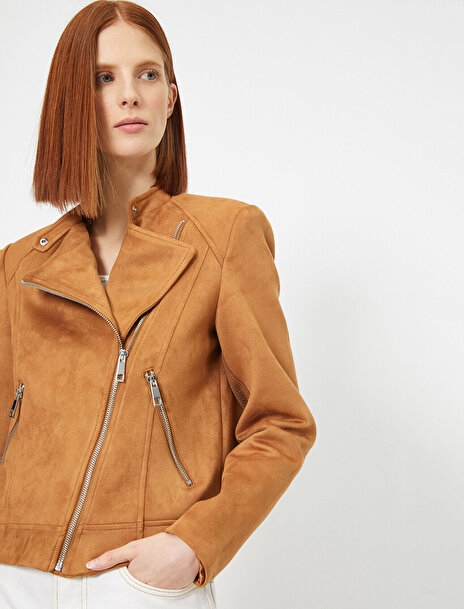 Koton Kadın Suni Suet Ceket