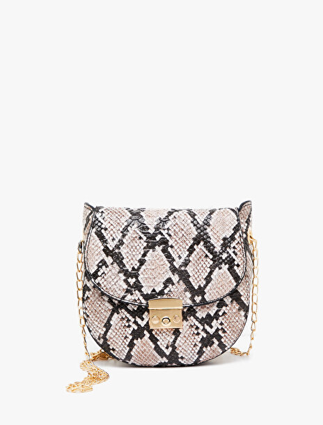 Koton Kadın Yılan Derisi Desenli Omuz Çantası