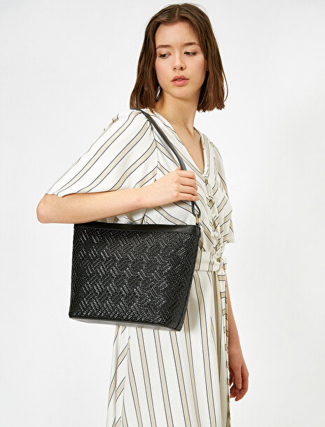 Koton Kadın Deri Görünümlü Omuz Çantası