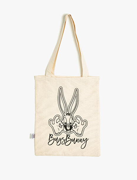 Koton Kadın Bugs Bunny Lisanslı Bez Çanta