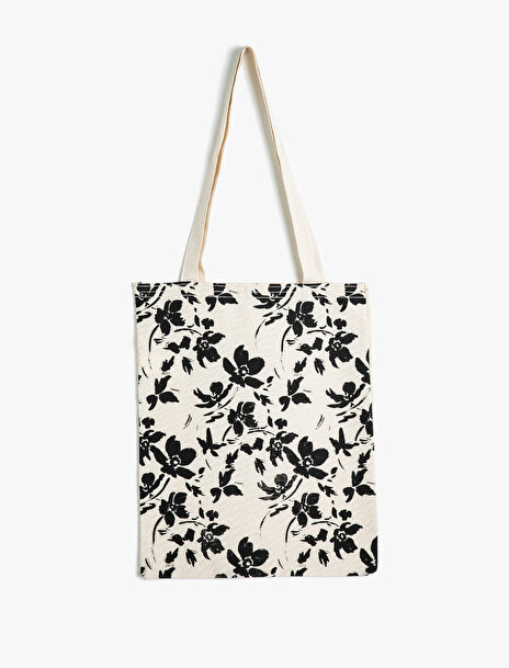 Koton Kadın Kumaşı Desenli Bez Çanta