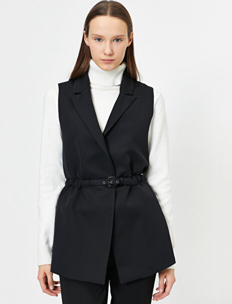 Koton Kadın Kemer Detaylı Yelek