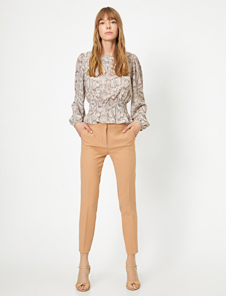 Koton Kadın Cepli Basic Kumaş Pantolon