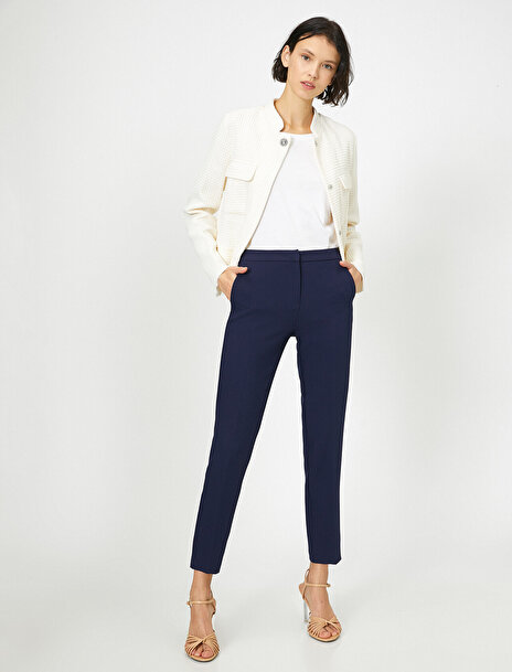 Koton Kadın Cepli Basic Kumaş Pantolon