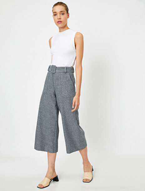 Koton Kadın Kemerli Cepli Bol Pantolon