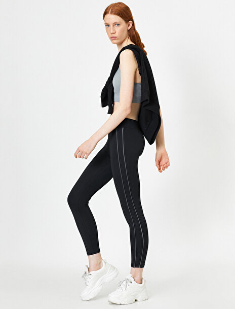 Koton Kadın Çizgili Tayt