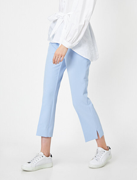 Koton Kadın Kısa Yırtmaçlı Paça Pantolon