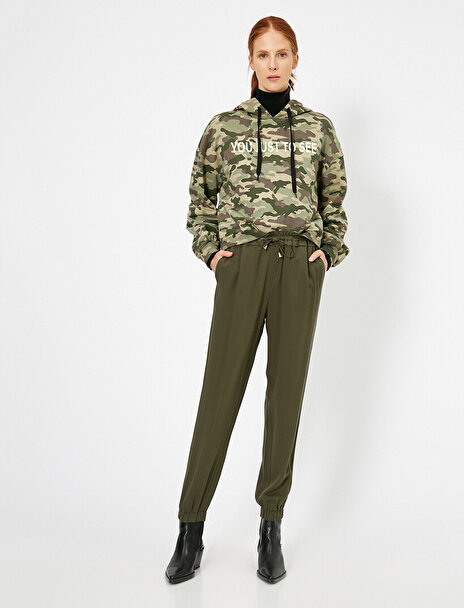 Koton Kadın Beli Bağcıklı Jogger Pantolon