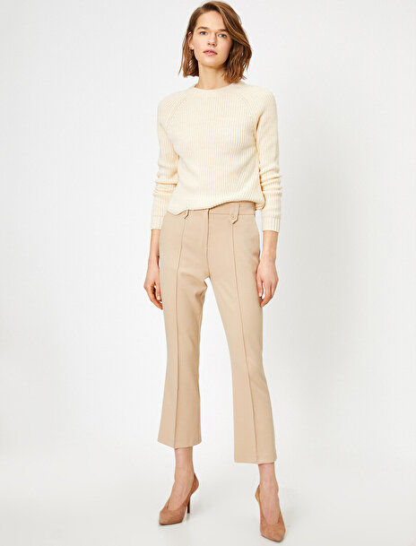 Koton Kadın Kısa Paça Kumaş Pantolon