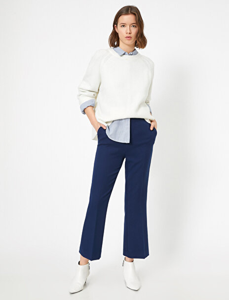 Koton Kadın Kısa Paça Basic Pantolon