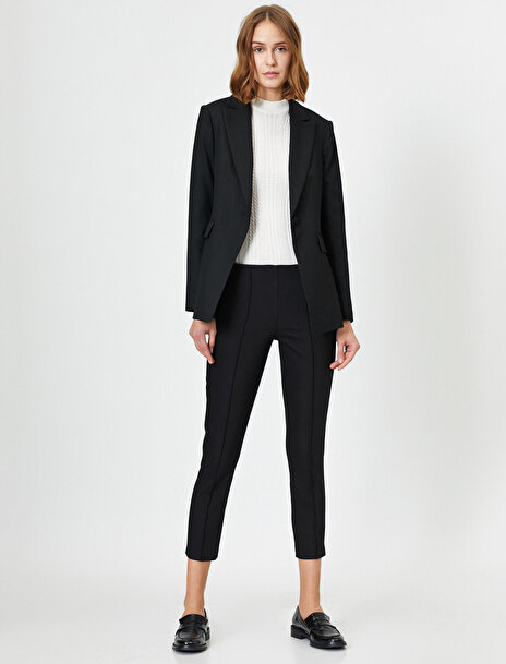 Koton Kadın Önü Dikiş Detaylı Pantolon