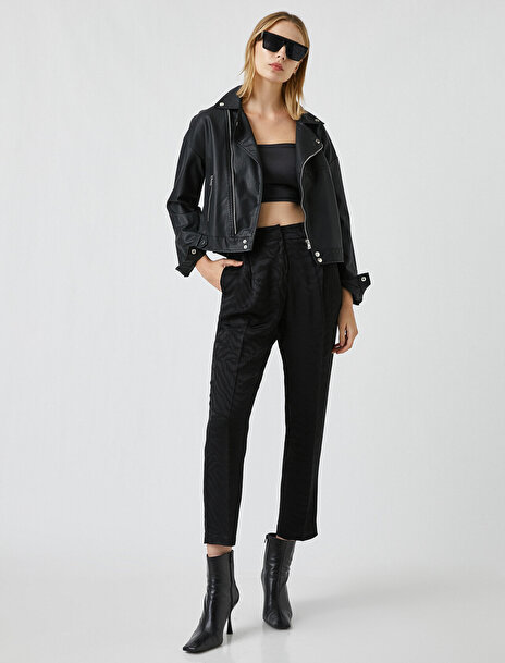 Koton Kadın Desenli Viskoz Pantolon