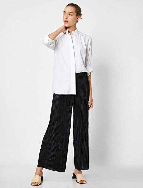 Koton Kadın Geniş Paça Kadife Pantalon