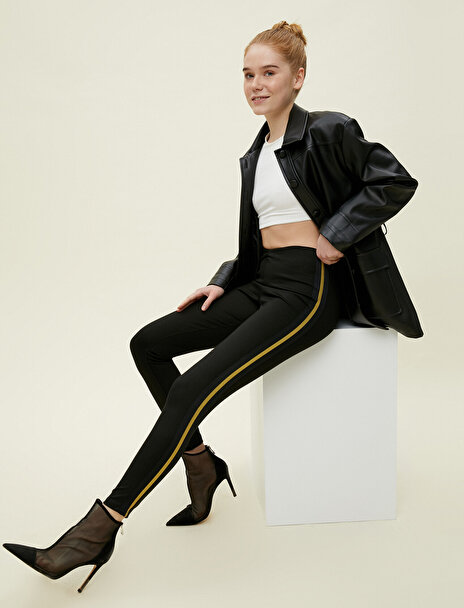 Koton Kadın Yanı Şeritli Tayt