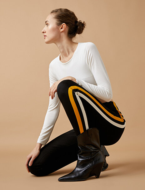 Koton Kadın Yanı Şeritli Tayt