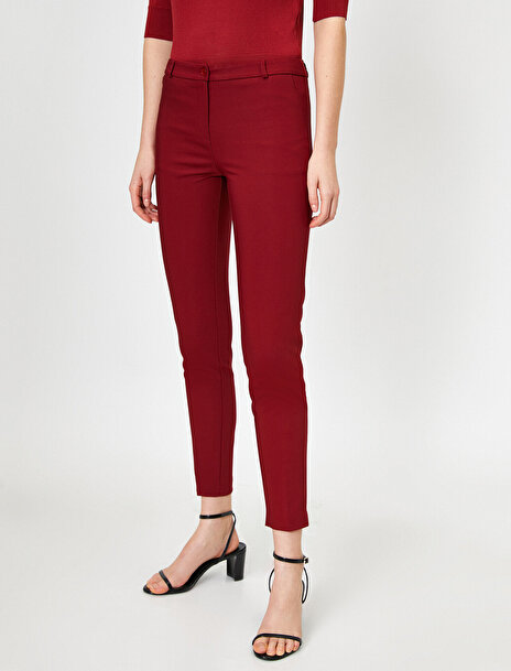 Koton Kadın Slim Fit Dar Paça Pantolon