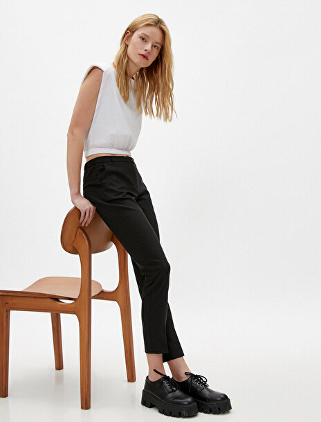 Koton Kadın Slim Fit Dar Paça Pantolon