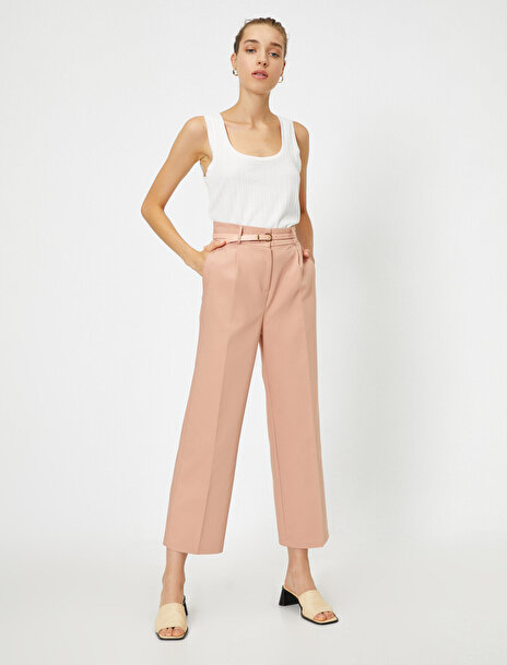 Koton Kadın Kemerli Cepli Pantolon