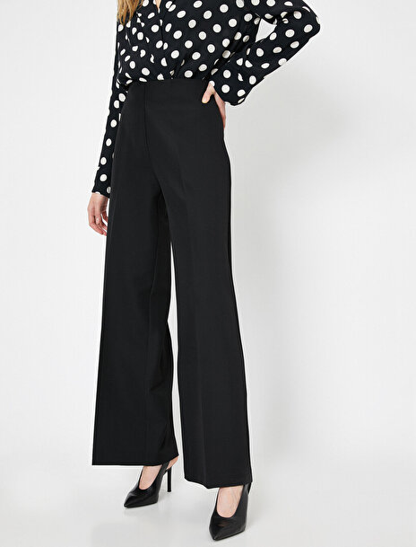 Koton Kadın Normal Bel Geniş Paça Pantolon