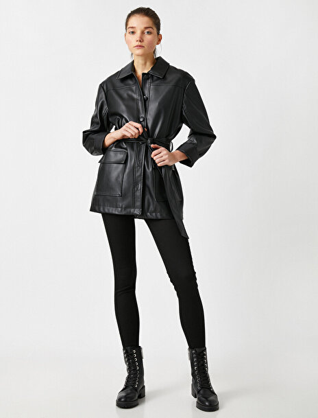 Koton Kadın Carmen Jean - Yüksek Bel Dar Kesim Dar Paça Pantolon